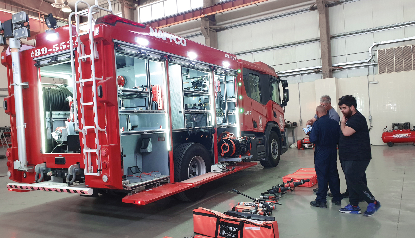 NAFFCO News — 14 NAFFCO Fire Trucks Delivered to Kuwait Oil Company